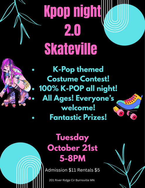 Skateville – Family Rollerskating Rink in Burnsville, MN